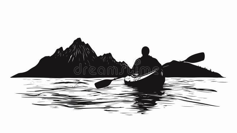 Water Pass Vector Silhouette: Professional Vector Illustration Stock ...