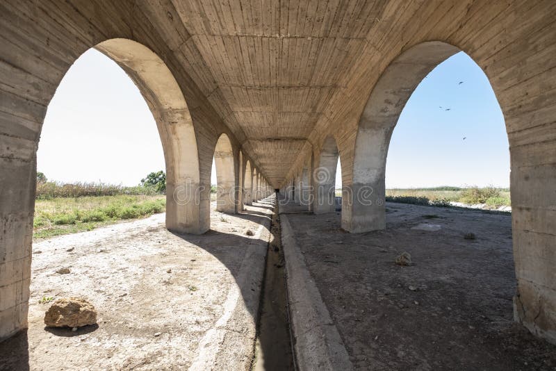 Water Passage Channel, Aqueduct Type, Stone Structure Stock Image ...