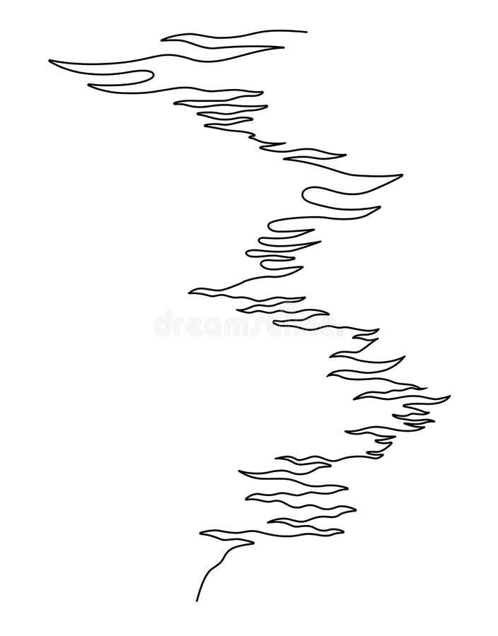 Continuous Line Drawing Path Stock Illustrations – 594 Continuous Line ...