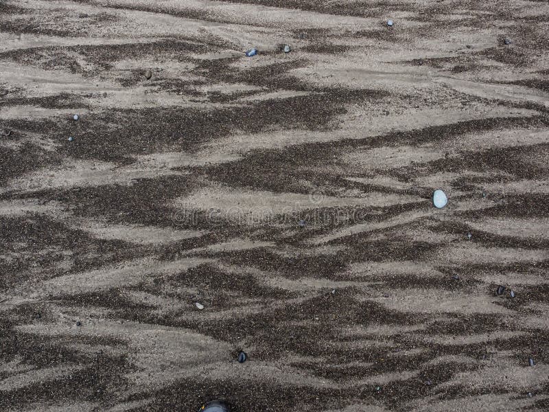 Water Patterns on Sandy Beach Stock Photo - Image of patterns, sandy ...