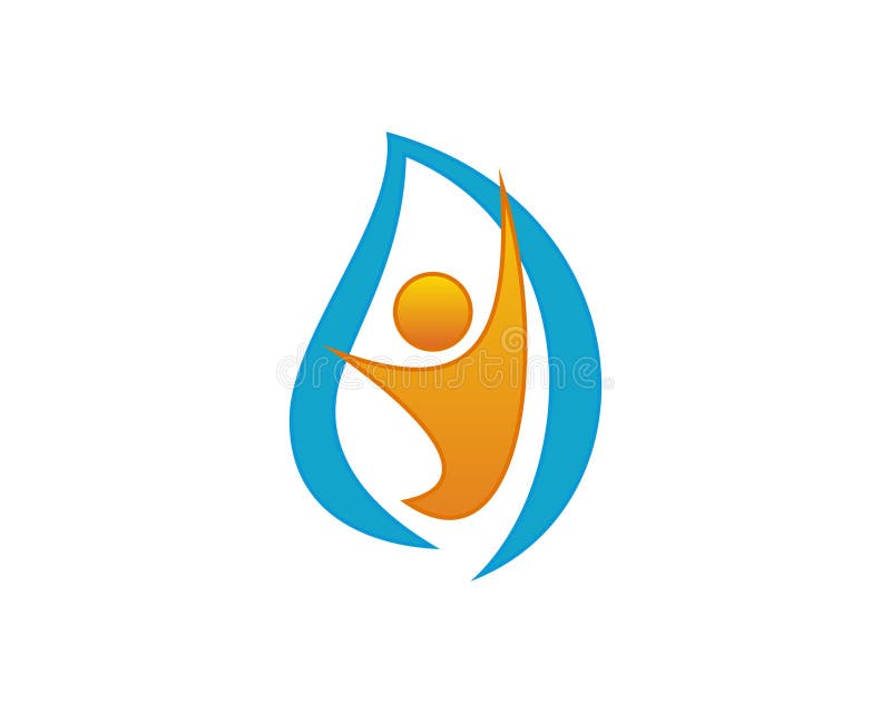 Water People Logo Icon Template Stock Vector - Illustration of font ...