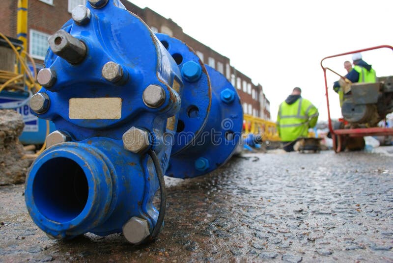 Water pipe stock photo. Image of construction, road, site - 13590374