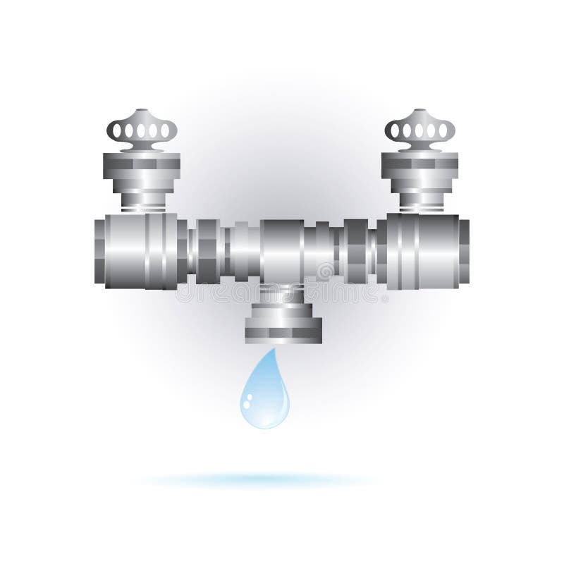 Water pipe stock illustration. Illustration of bathroom - 20113638