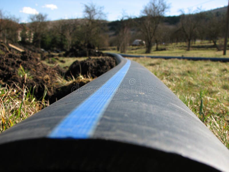 Water pipe stock image. Image of pipe, order, black, long - 4611521