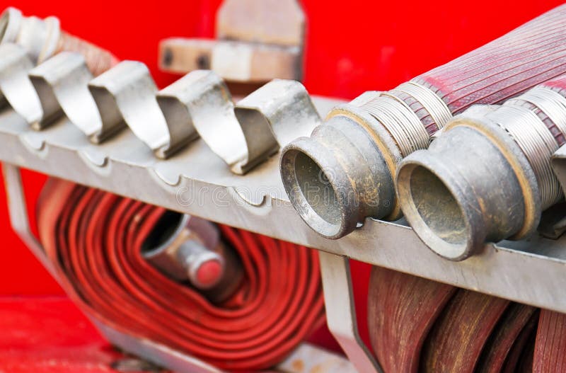 Water-pipe of fire truck stock photo. Image of pressure - 33335100