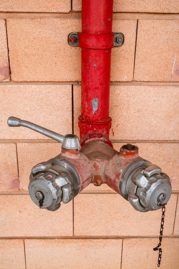 Water Pipe for Firefighters Stock Photo - Image of metal, emergency ...
