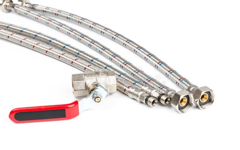 Water Pipe Flexible Connection Stock Image - Image of connector, armed ...