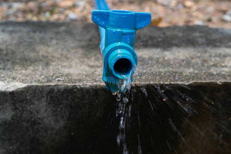 Water pipe stock image. Image of waterfall, fresh, blue - 57929811