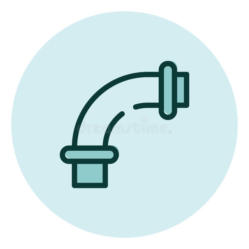 Water pipe, icon stock vector. Illustration of sewerage - 259397726
