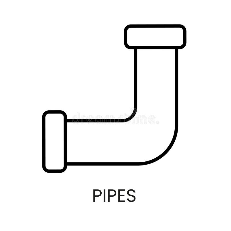 Water Pipe Line Vector Icon with Editable Stroke Stock Vector ...