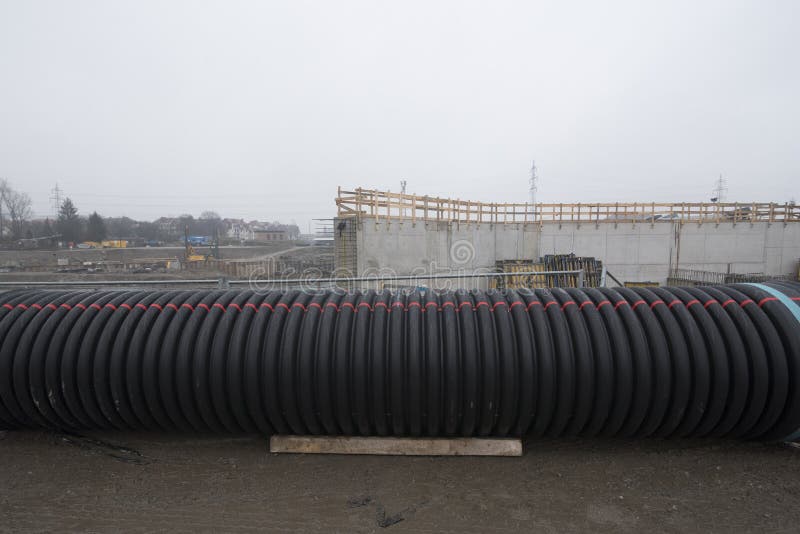 A water pipe or pipeline stock image. Image of union - 282458031
