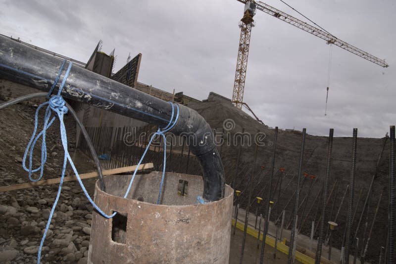 A water pipe or pipeline stock image. Image of water - 282461111