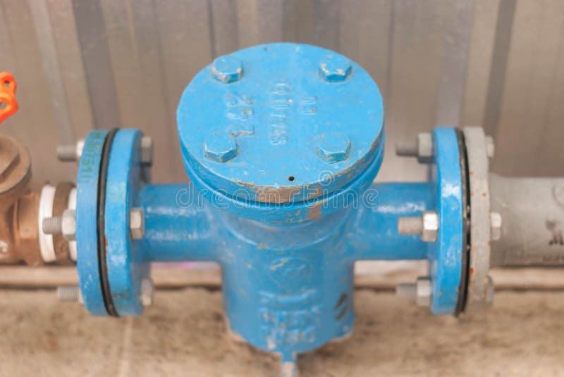 Water pipe stock photo. Image of street, handle, blue - 41737742