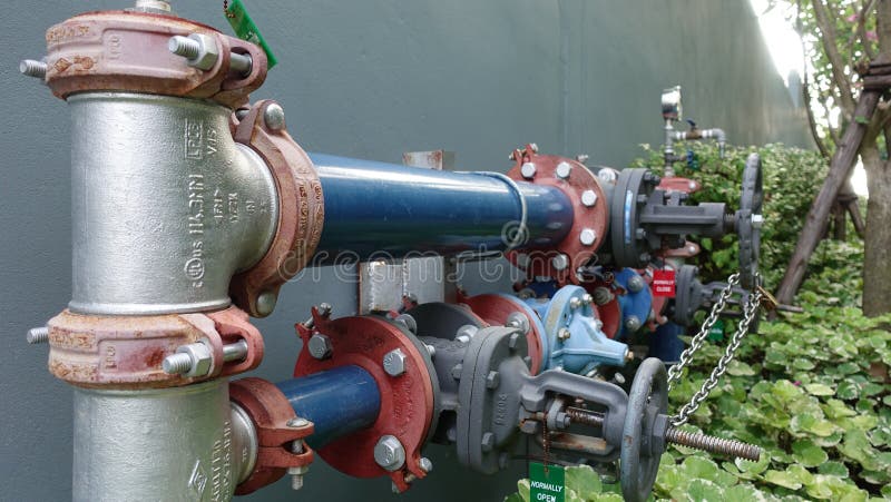 Water Pipe System. Pumping Systems for Industrial Plants. Construction ...