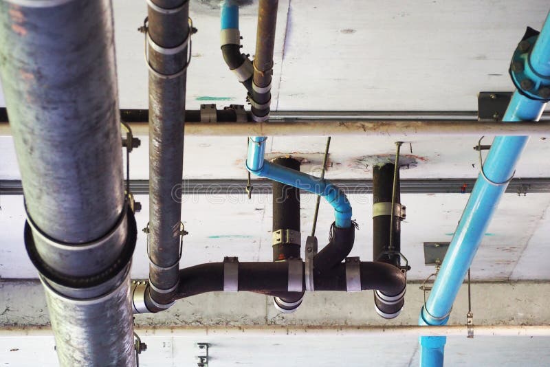 Water Pipes in the Building Stock Image - Image of plastic, pipes: 74939889