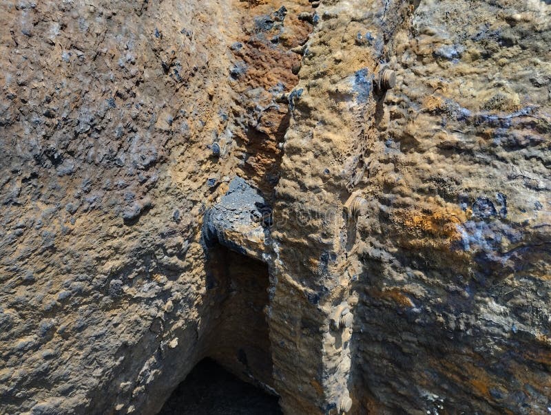 Water Pipes are Damaged and Rusty Stock Photo - Image of industrial ...