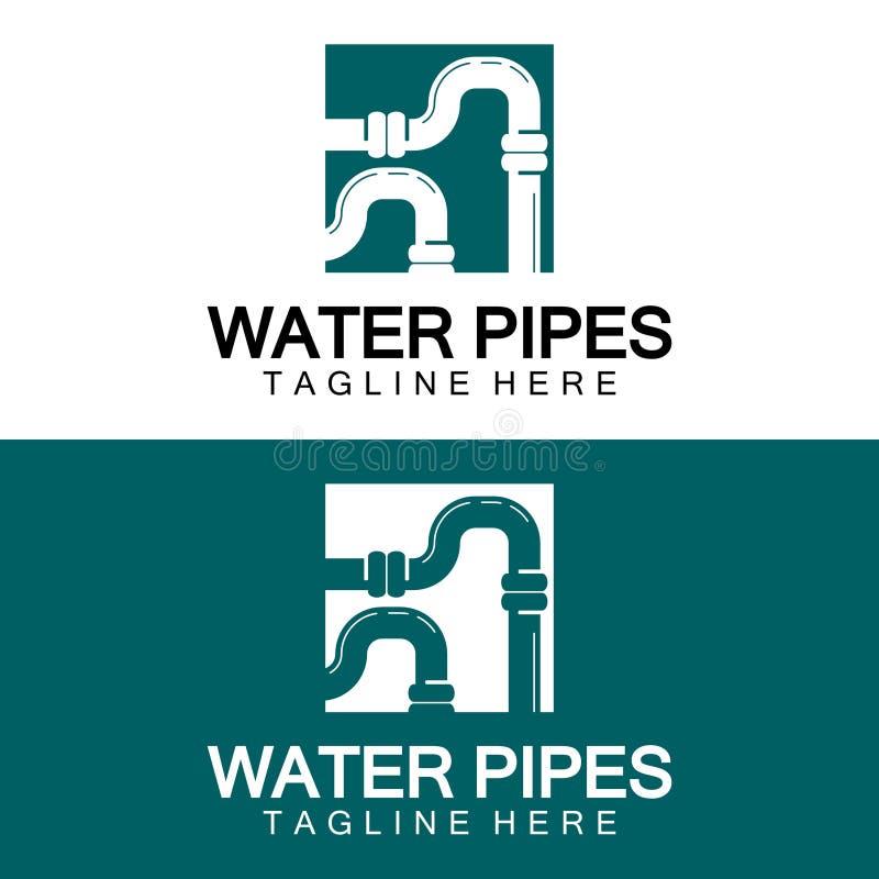 Water Pipes Logo Icon Design Template - Vector Stock Illustration ...