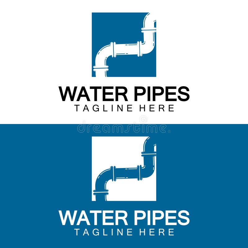Water Pipes Logo Icon Design Template - Vector Stock Illustration ...