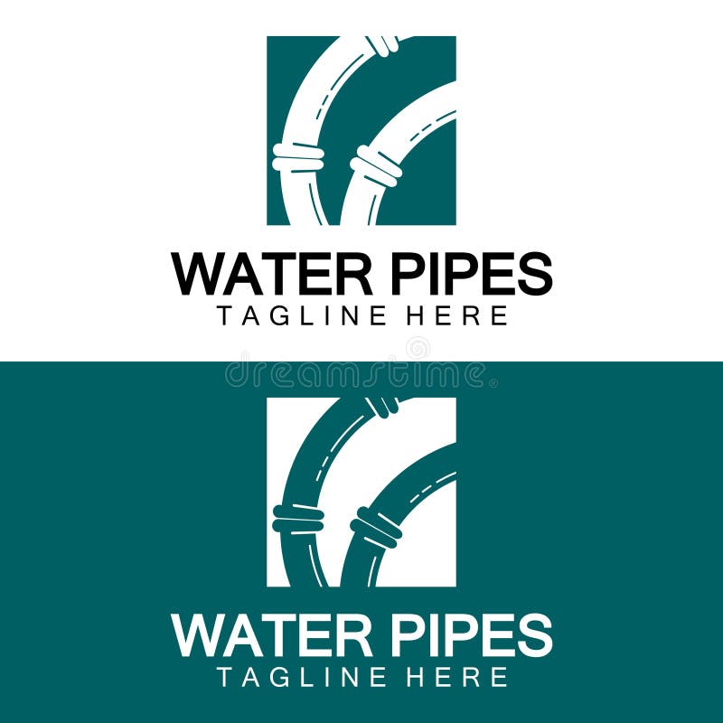 Water Pipes Logo Icon Design Template - Vector Stock Illustration ...