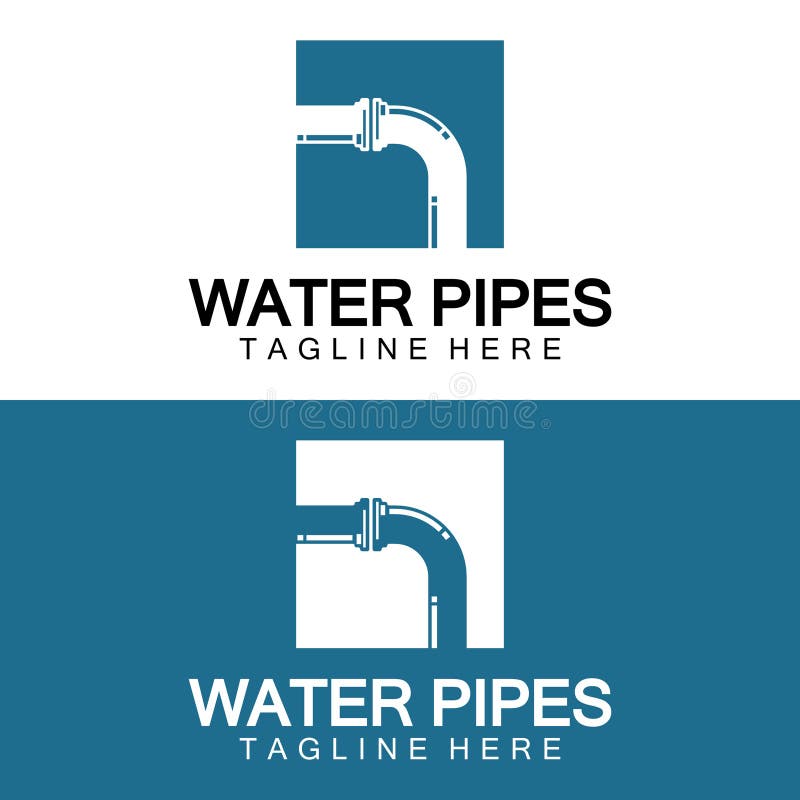 Water Pipes Logo Icon Design Template - Vector Stock Illustration ...