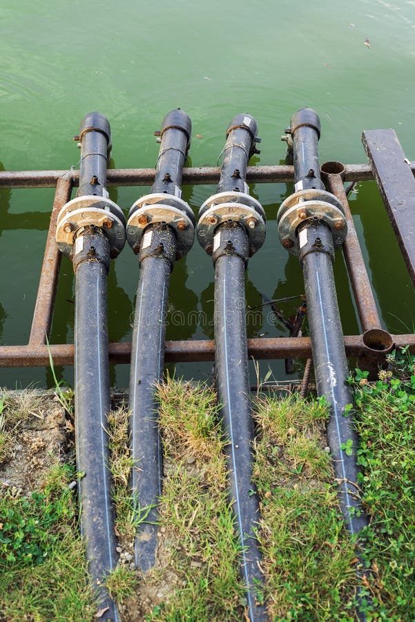 Lake And Drain With Treeline Reflection Stock Image - Image of alabama ...