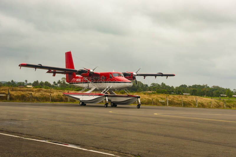 Water plane from fiji editorial stock photo. Image of rise - 210026998