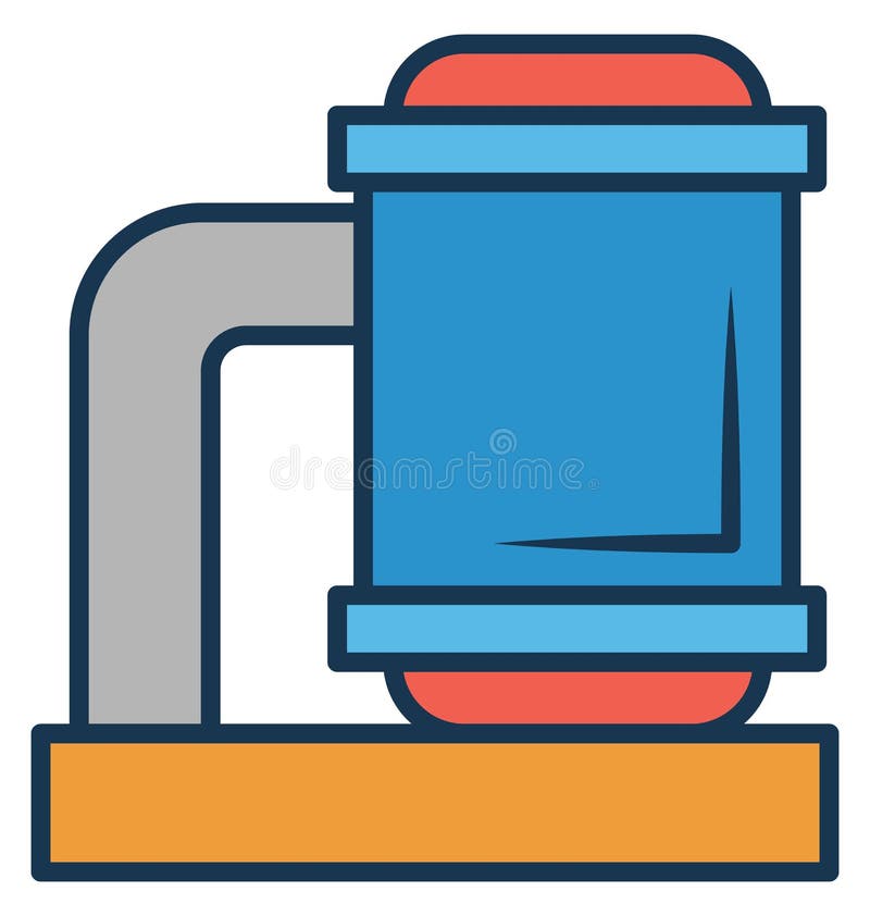 Water Plant, Boiler Isolated Vector Icon Can Be Easily Modified or Edit ...
