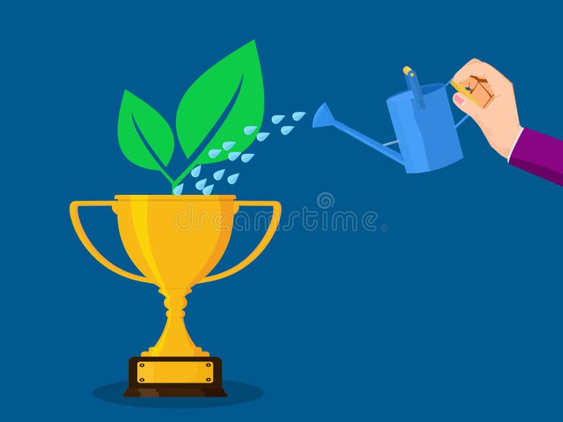 Water the Plants in the Trophy. the Concept of Return and Growth Stock ...