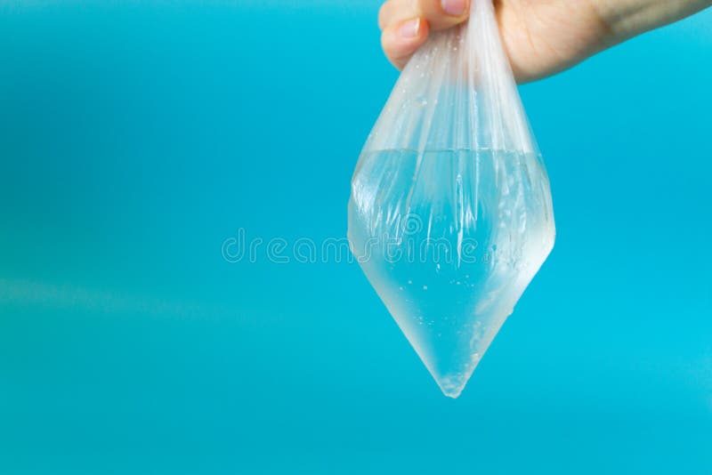 Water in plastic bag stock photo. Image of surface, problem - 165240828