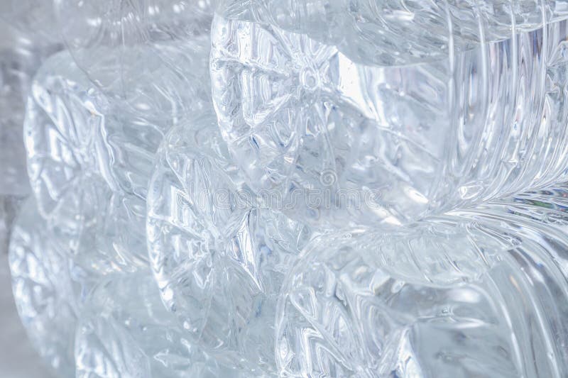 Water in Plastic Bottles on a White Background Stock Image - Image of ...