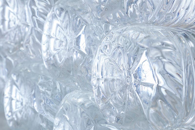 Water in Plastic Bottles on a White Background Stock Image - Image of ...