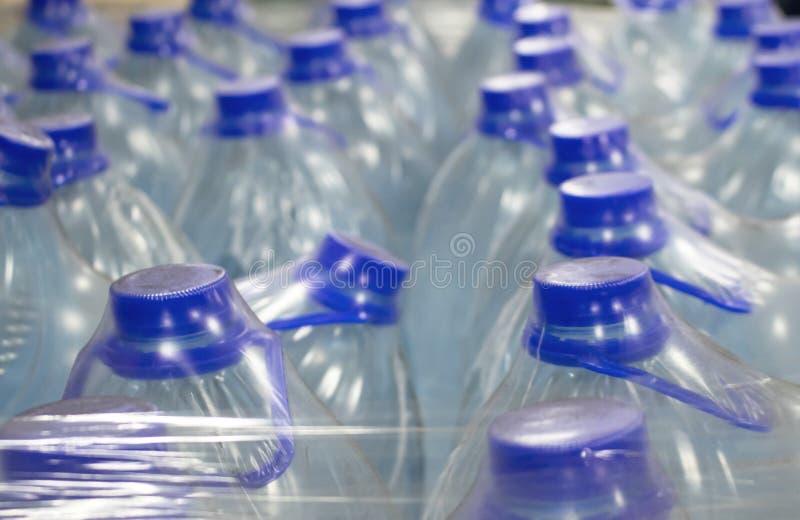 Water in plastic bottles. stock photo. Image of polyethylene - 222672830