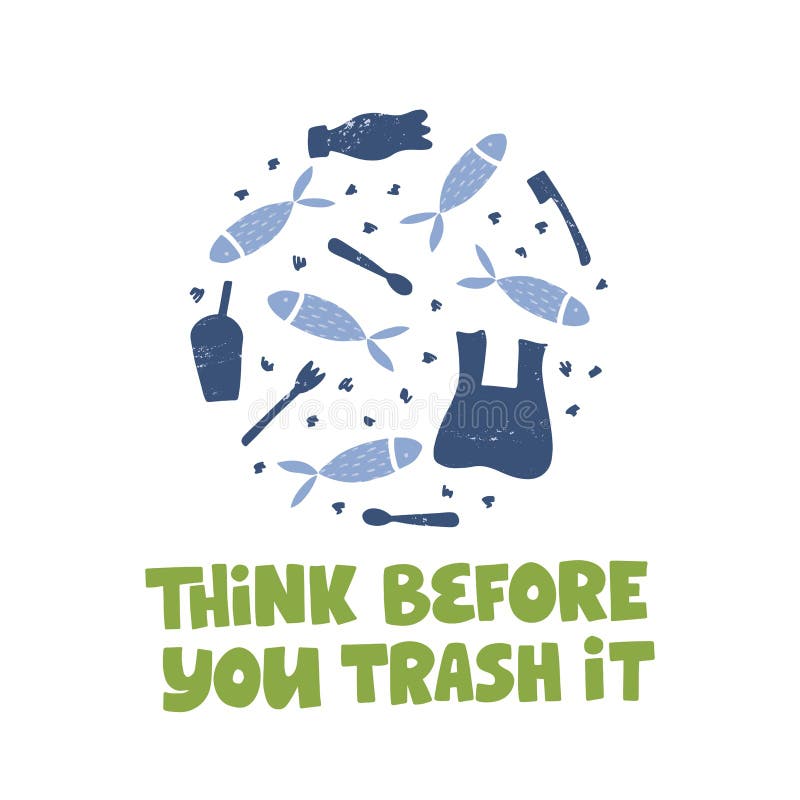 Environmental Protection Hand Drawn Vector Black Lettering with Red ...