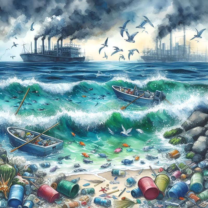 Water Plastic Pollution Garbage Junk Rubbish Ocean Sea Dead Animals ...