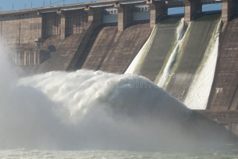 Dam Construction Concrete Fuse Gates Stock Image - Image of ...