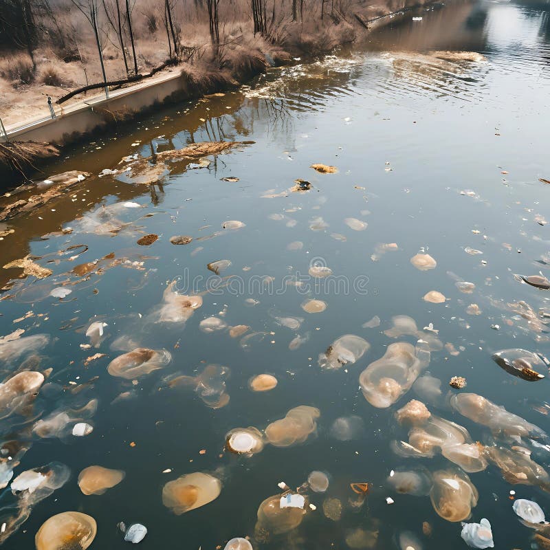 Waste Pollution in Rivers Causes Damage To the Ecosystem Stock ...