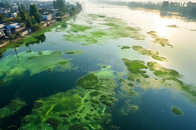 Water Pollution by Blooming Blue-green Algae - Cyanobacteria is World ...