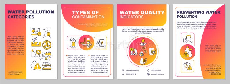 Air Pollution Brochure Template Stock Vector - Illustration of ...