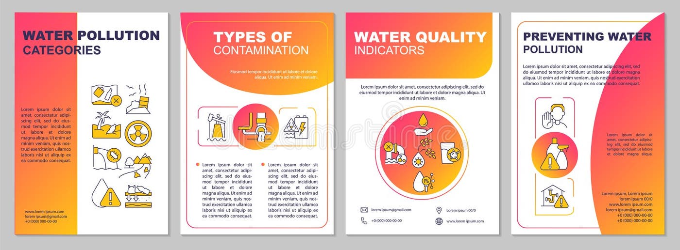 Water Pollution Leaflet Stock Illustrations – 100 Water Pollution ...