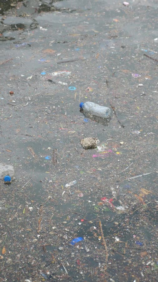 Water Pollution with Garbage on Water Stock Footage - Video of dirty ...