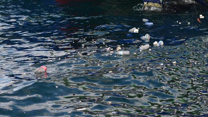 Water Pollution with Garbage on Water Stock Video - Video of unhygienic ...