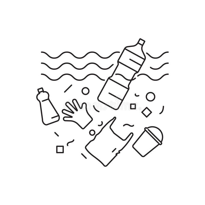 Water Pollution Icon Vector Stock Illustration Stock Vector ...