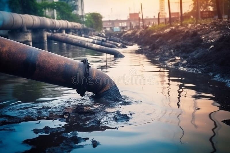 Water Pollution in River because Industrial Not Treat Water before ...