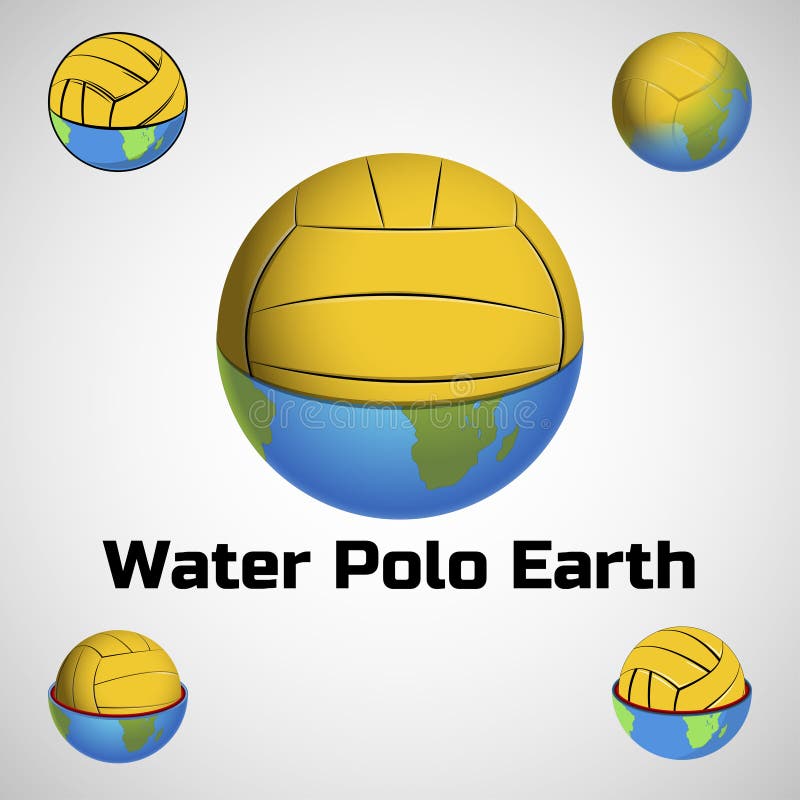 Water Polo Earth Logo for the Team and the Cup Stock Vector ...