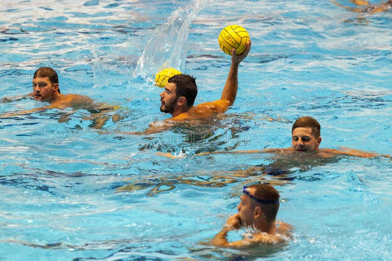 Water Polo Match between OSC Hungary and Sintez Kazan in Budapest ...