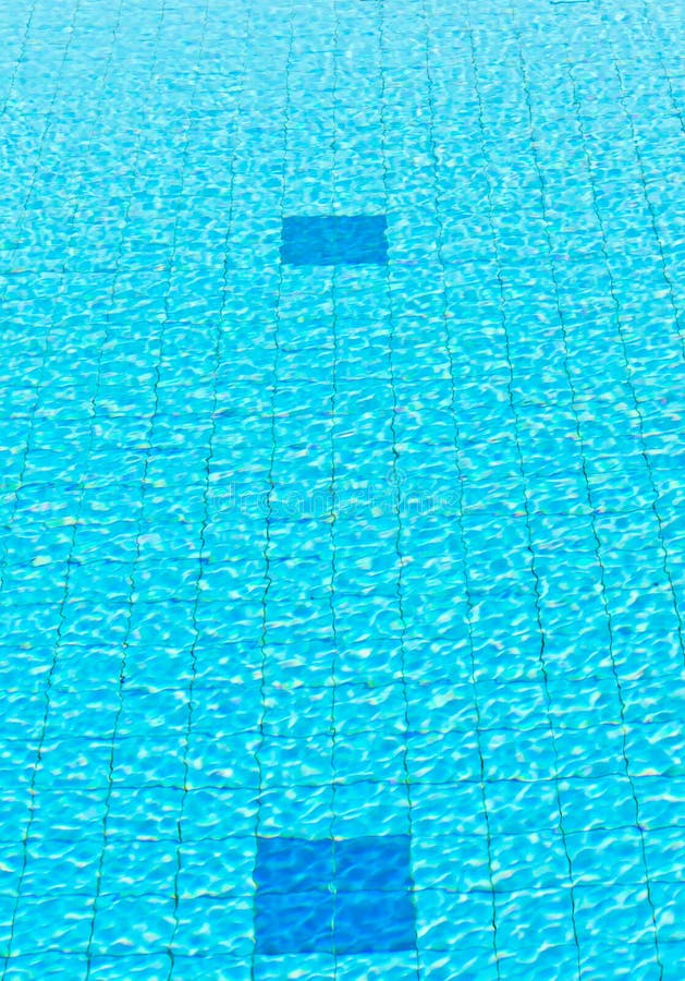 Water Surface Below the Pool Floor,Blue Tile Background Texture Stock ...