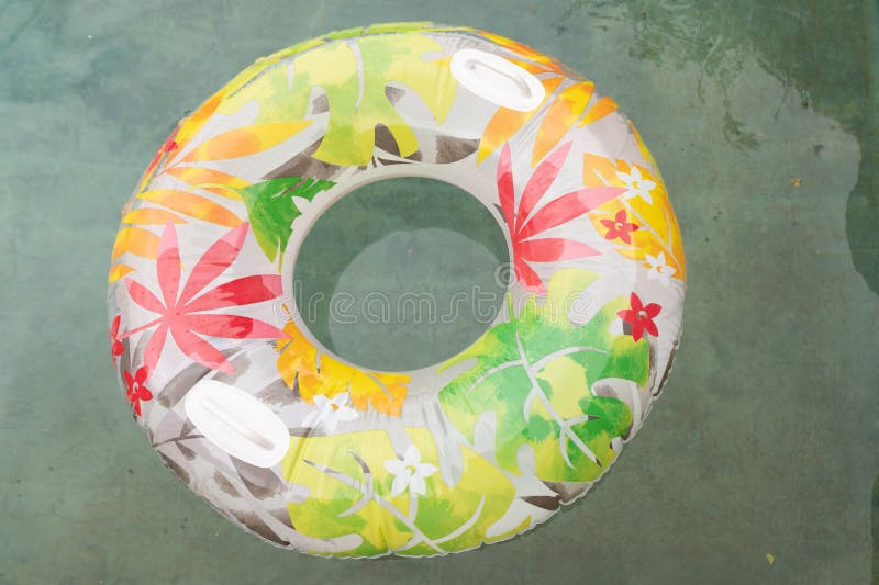 Water Pool Summer Background with Flower Pool Float Ring Stock Image ...