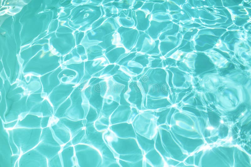 Water in Pool Texture. Turquoise Pure Aqua Surface with Ripples and ...