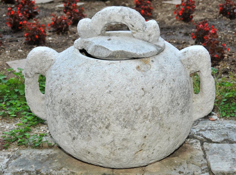 Water Pot stock photo. Image of garden, catholic, stone - 15418374