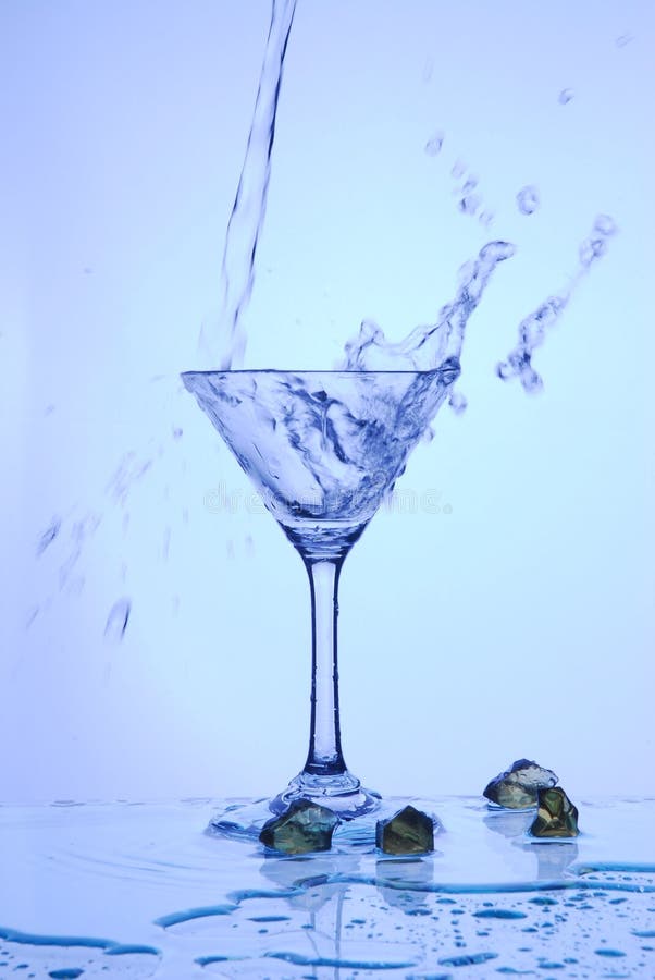 Water poured into the cup stock photo. Image of freshness - 7559590